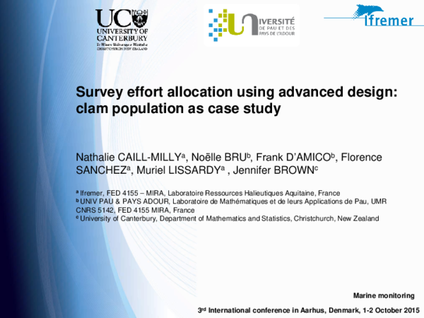 (PDF) Survey effort allocation using advanced design: clam population ...