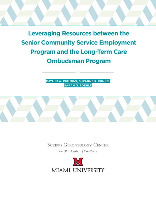 (PDF) Leveraging Resources Between the Senior Community Service ...