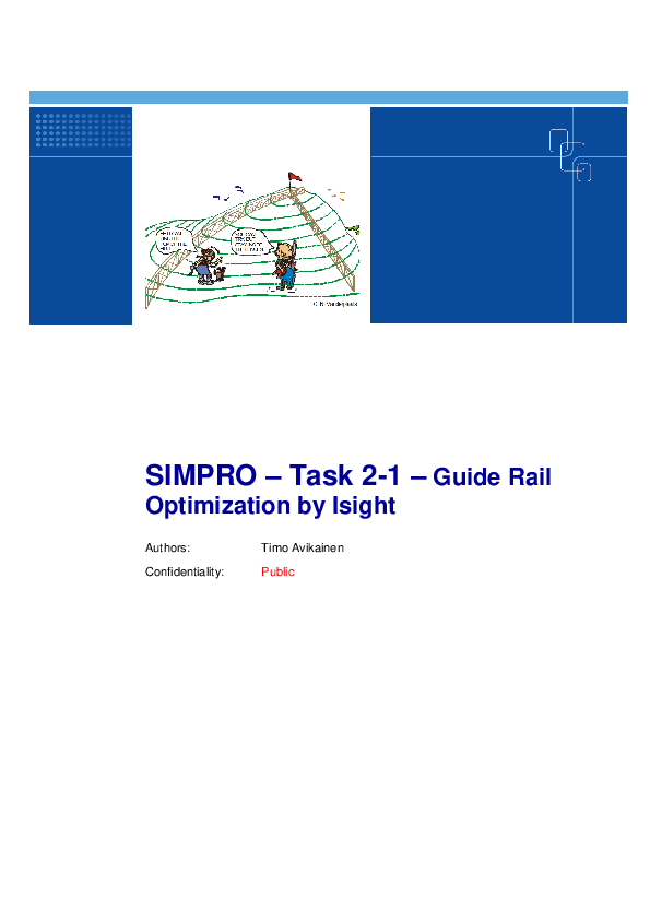 (PDF) SIMPRO - Task-2-1: Guide rail optimization by Isight
