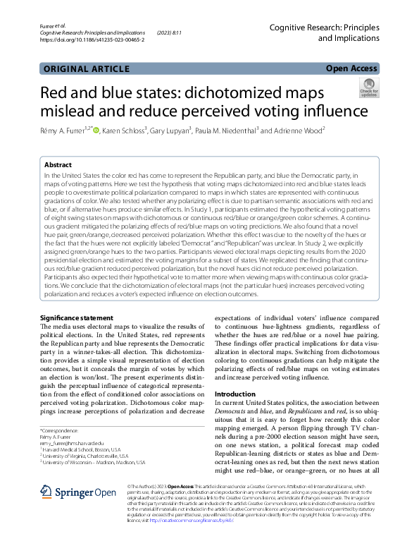 (PDF) Red and blue states: dichotomized maps mislead and reduce ...