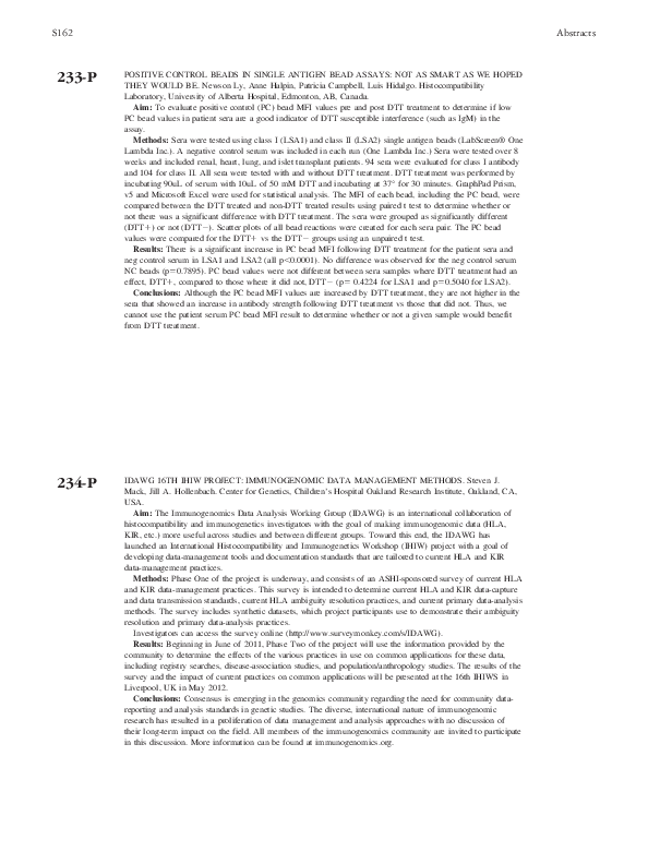 (PDF) 233-P Positive control beads in single antigen bead assays: Not ...