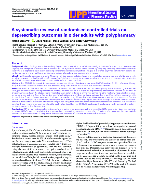 (PDF) A systematic review of randomised-controlled trials on ...