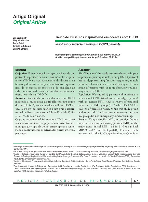 (PDF) Inspiratory muscle training in COPD patients