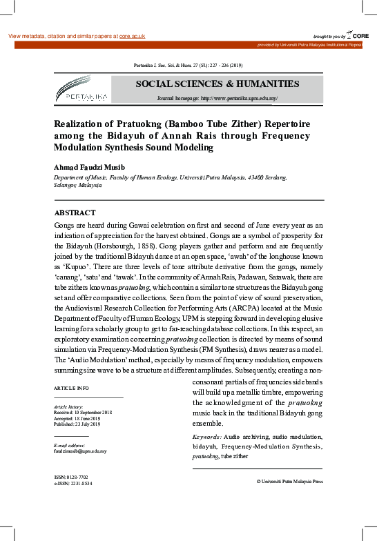 (PDF) Realization of pratuokng (bamboo tube zither) repertoire among ...
