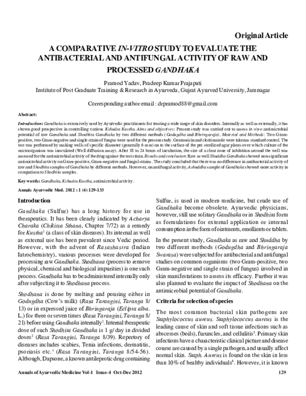 (PDF) A Comparative In-Vitro Study to Evaluate the Antibacterial and ...