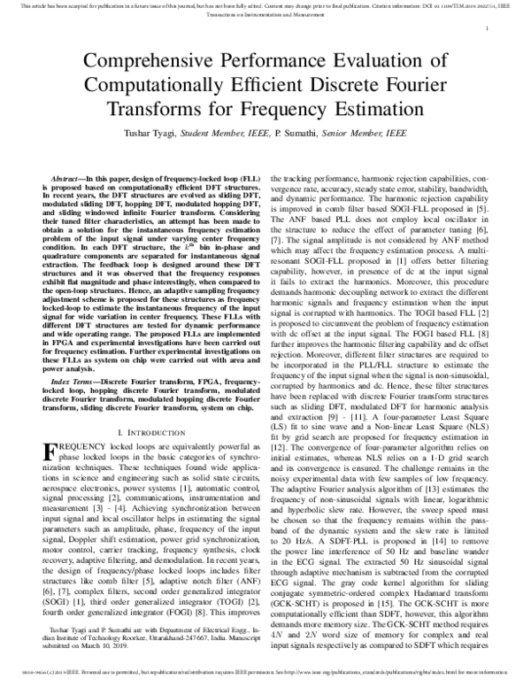 (PDF) Comprehensive Performance Evaluation of Computationally Efficient ... (PDF) Comprehensive Performance Evaluation of Computationally Efficient ...
