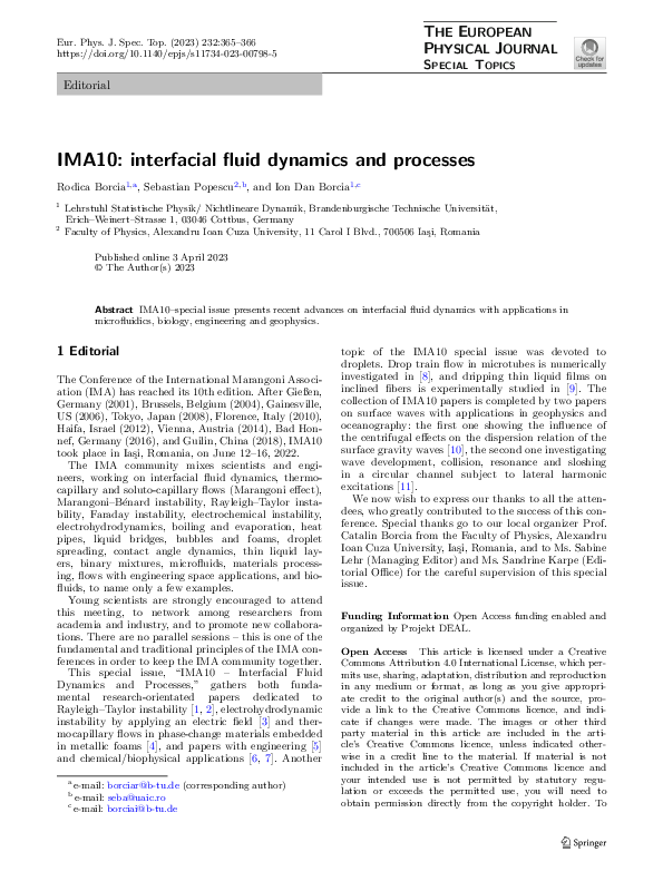 (PDF) IMA10: interfacial fluid dynamics and processes