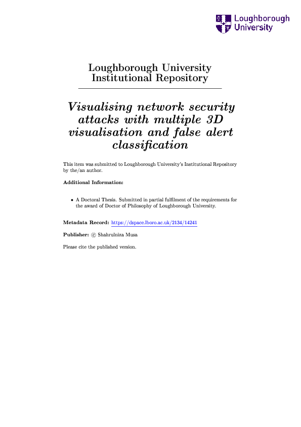 (PDF) Visualising network security attacks with multiple 3D visualisation and false alert ...