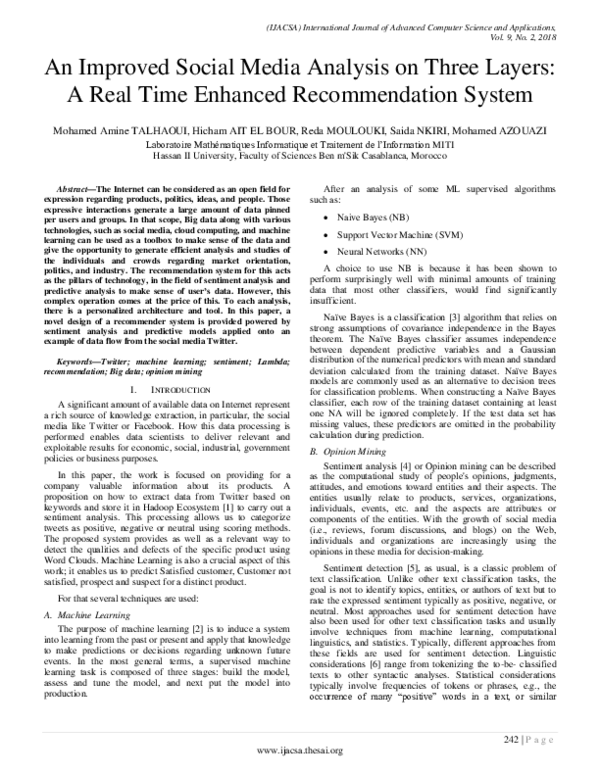 (PDF) Enhanced Recommendation System via Social Media