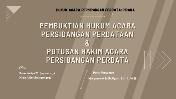 (PDF) PEMBUKTIAN HUKUM ACARA PEMBUKTIAN HUKUM ACARA PERSIDANGAN ... (PDF) PEMBUKTIAN HUKUM ACARA PEMBUKTIAN HUKUM ACARA PERSIDANGAN ...