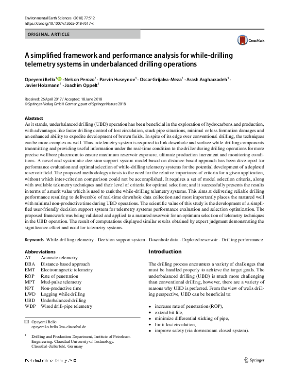 (PDF) A simplified framework and performance analysis for while ...