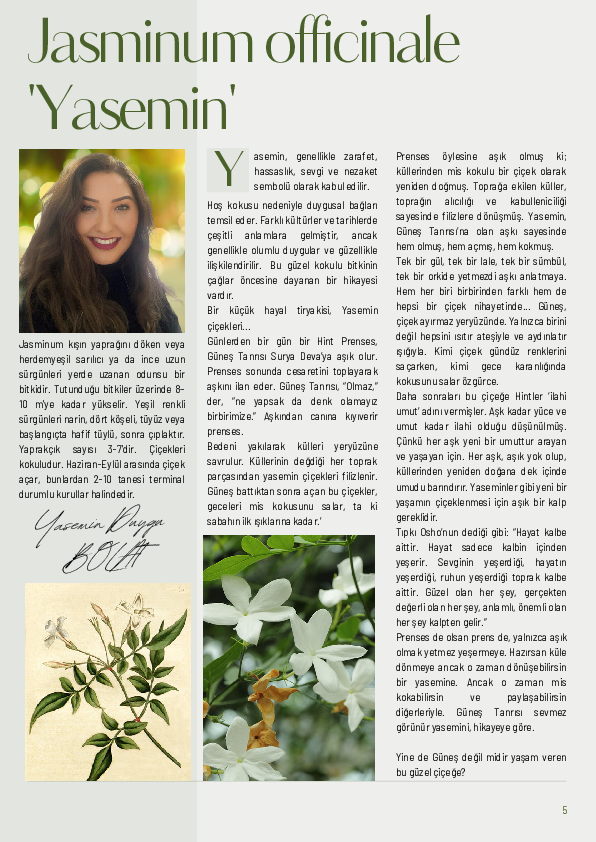 (PDF) Jasminum officinale 'Yasemin'