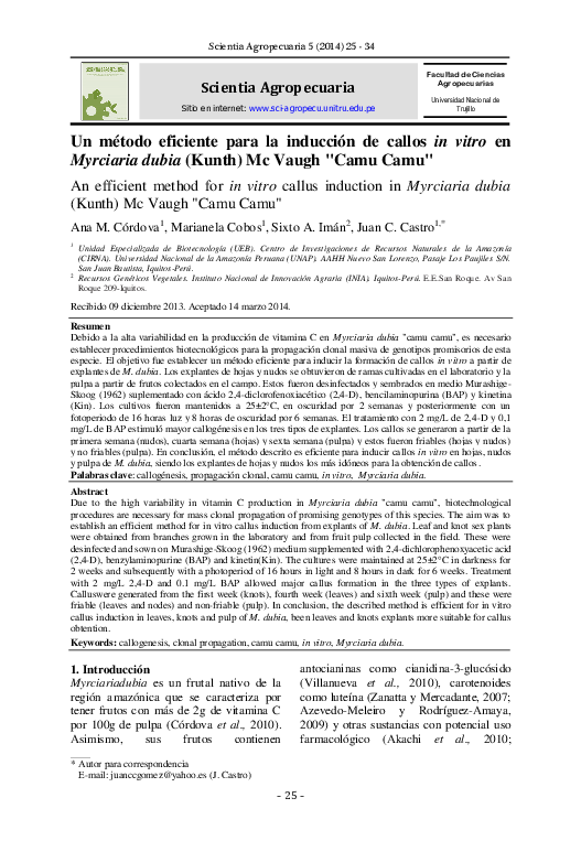 (PDF) Un método eficiente para la inducción de callos in vitro en ...