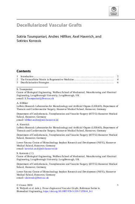 (PDF) Decellularized Vascular Grafts