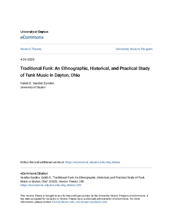 (PDF) Traditional Funk: An Ethnographic, Historical, and Practical ...