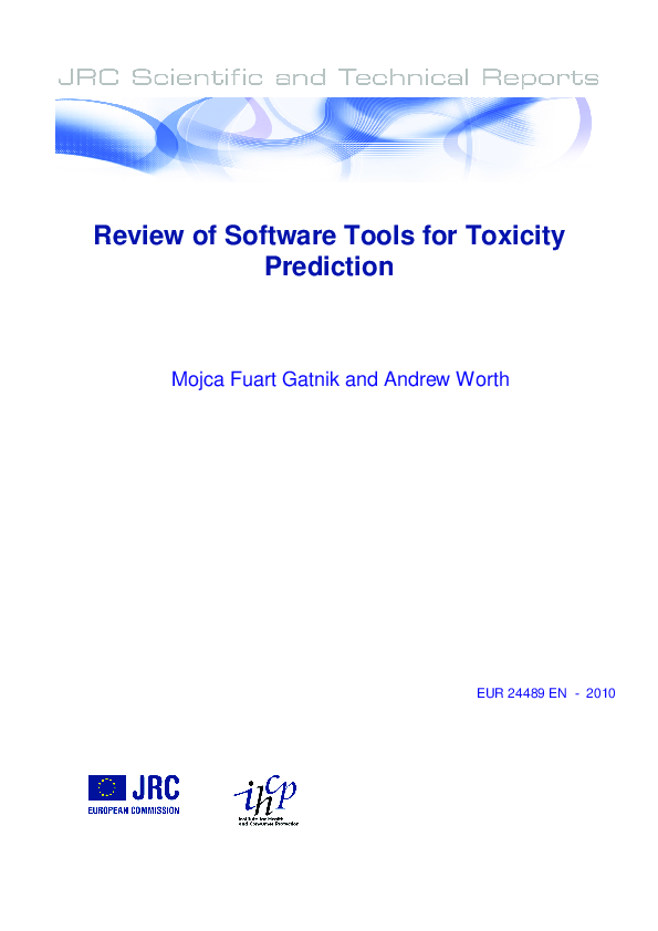 (PDF) Review of software tools for toxicity prediction