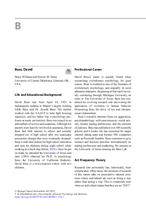 (PDF) Buss, David