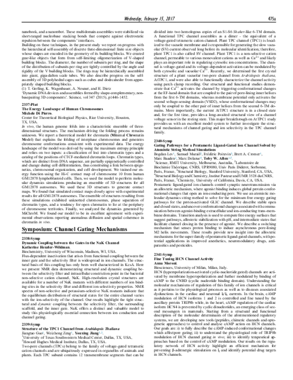 (PDF) Structure of the TPC1 Channel from Arabidopsis Thaliana