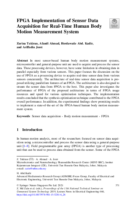 (PDF) FPGA Implementation of Sensor Data Acquisition for Real-Time Human Body Motion Measurement ...