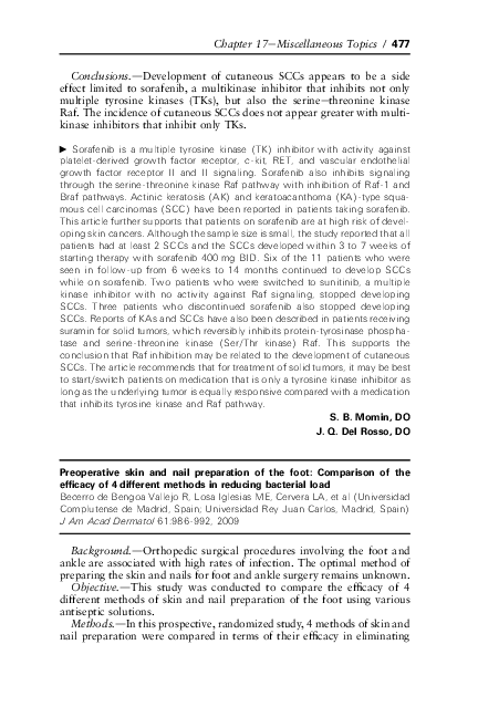 (PDF) Preoperative skin and nail preparation of the foot: Comparison of ...