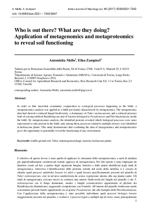 (PDF) Who is out there? What are they doing? Application of ...