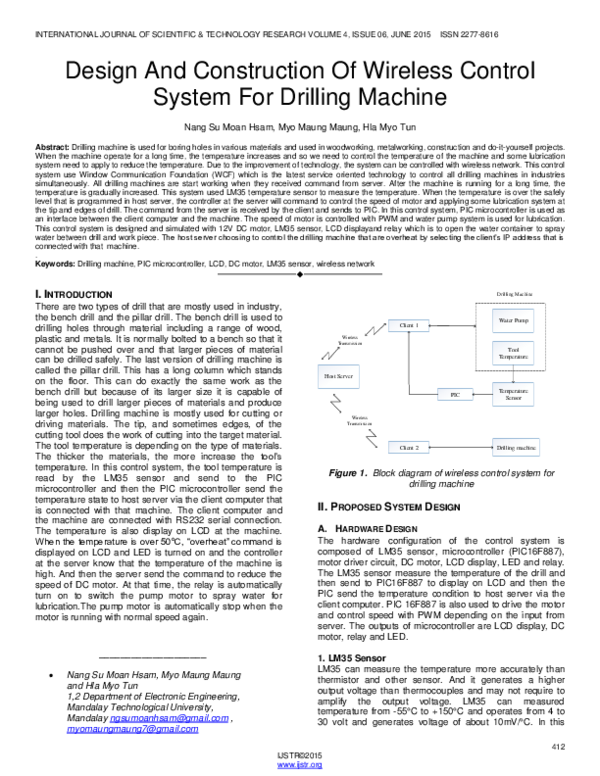 (PDF) Design And Construction Of Wireless Control System For Drilling ...