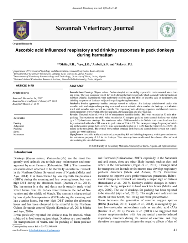(PDF) Ascorbic acid influenced respiratory and drinking responses in ...