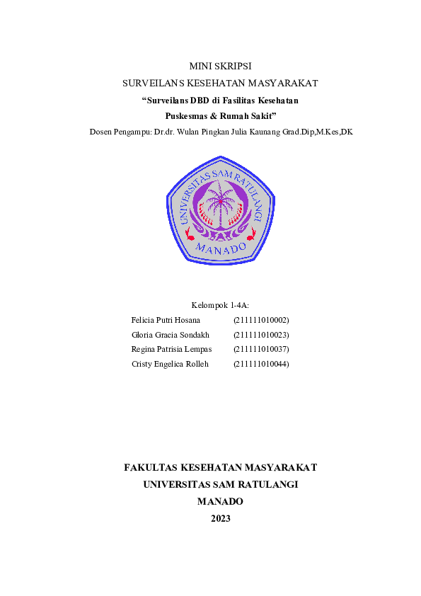 (DOC) Mini Skripsi Klp 1 4A