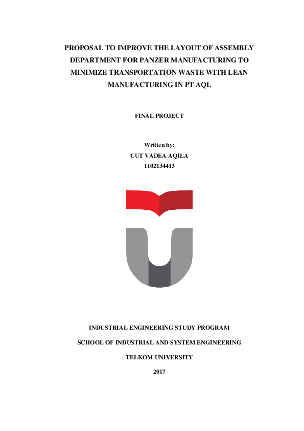 (PDF) Proposal to Improve the Layout of Assembly Department for Panzer ...