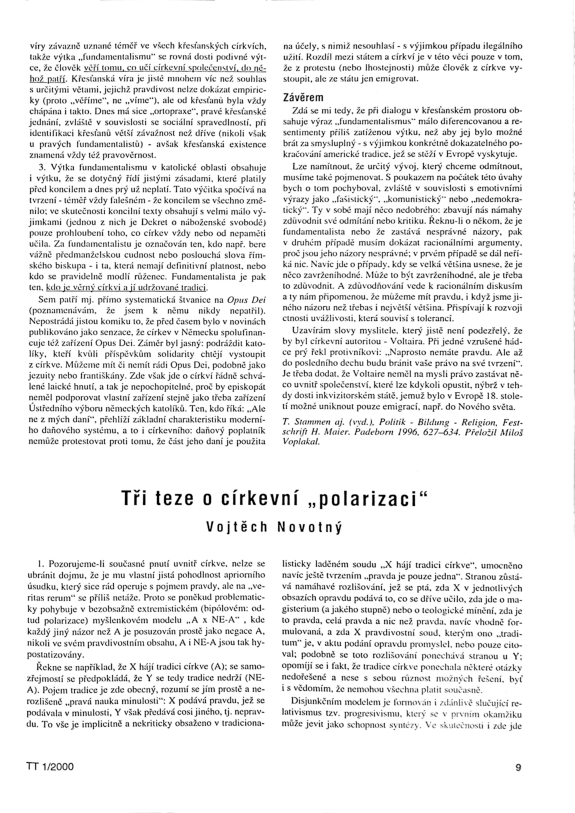 (PDF) Tři teze o církevní polarizaci