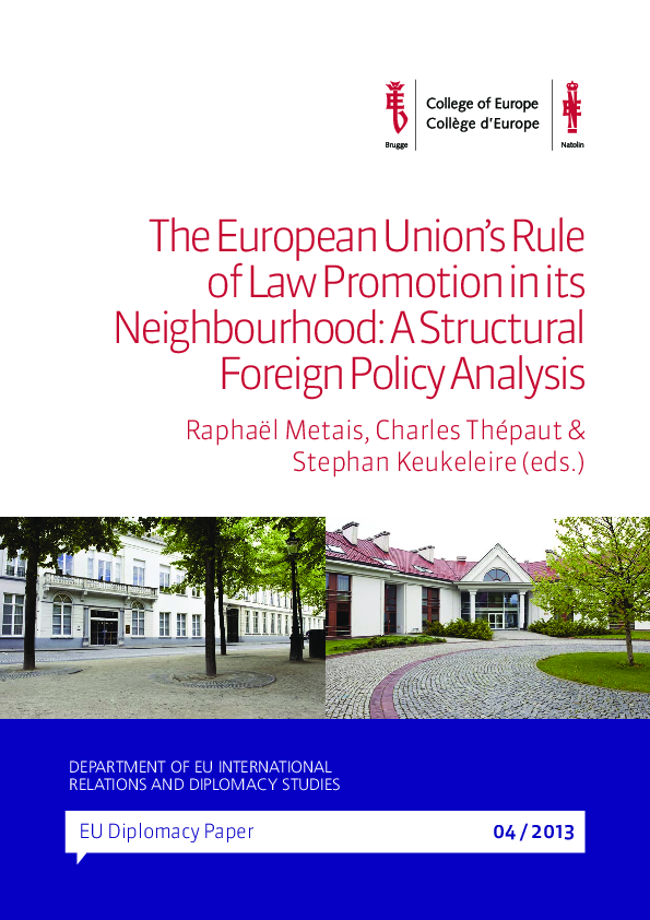 (PDF) The European Union’s Rule of Law Promotion in its Neighbourhood ...