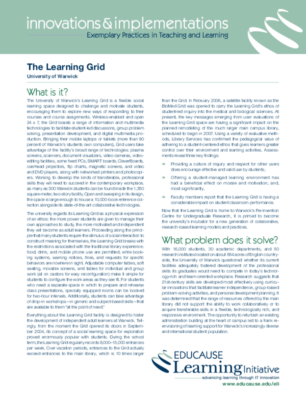 (PDF) The Learning Grid