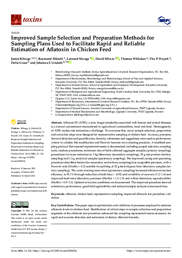 (PDF) Improved Sample Selection and Preparation Methods for Sampling ...