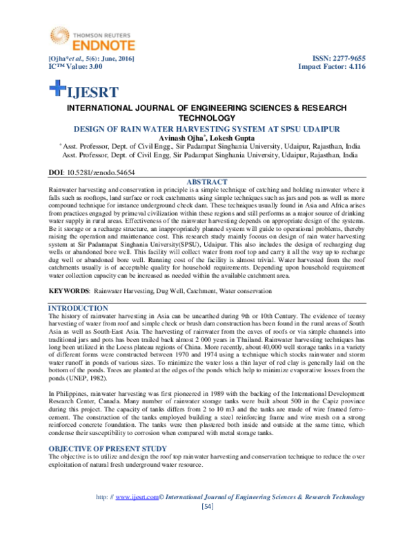 (PDF) Ijesrt International Journal of Engineering Sciences & Research ...