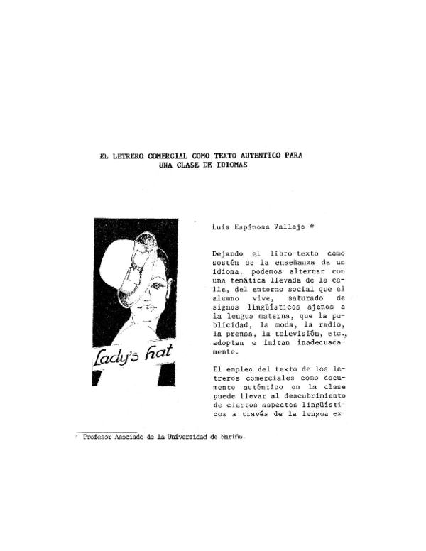 (PDF) El Letrero Comercial Como Texto Autentico Para Una Clase De Idiomas