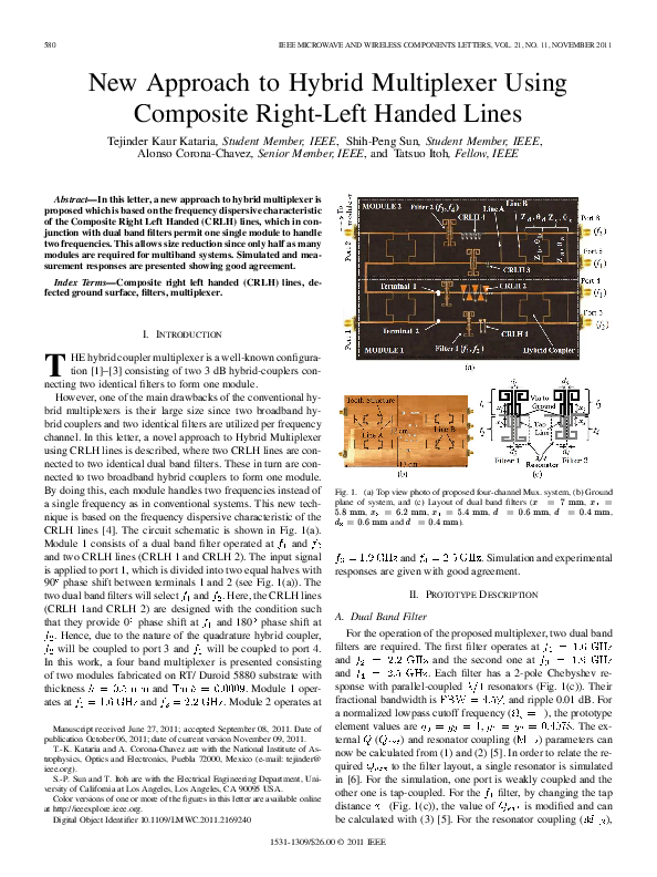 (PDF) New Approach to Hybrid Multiplexer Using Composite Right-Left ...