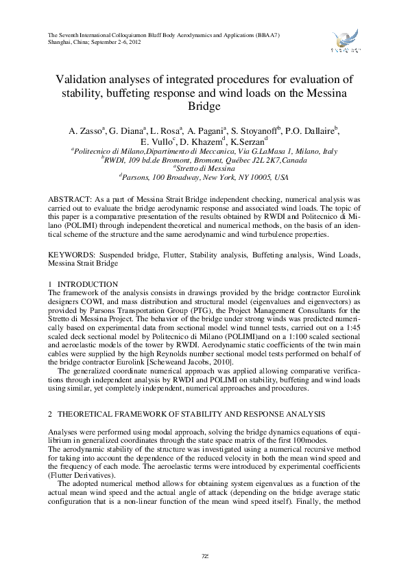 (PDF) Validation analyses of integrated procedures for evaluation of ...