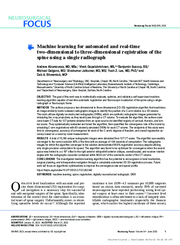 (PDF) Machine learning for automated and real-time two-dimensional to ...