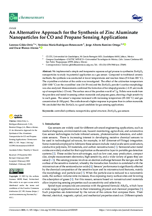 (PDF) An Alternative Approach for the Synthesis of Zinc Aluminate ...