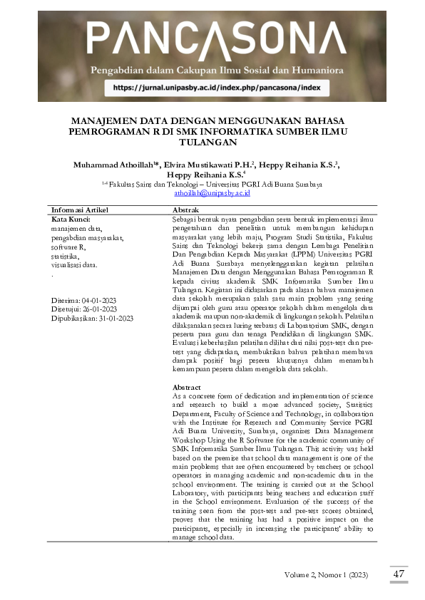 (PDF) Manajemen Data Dengan Menggunakan Bahasa Pemrograman R Di SMK ...
