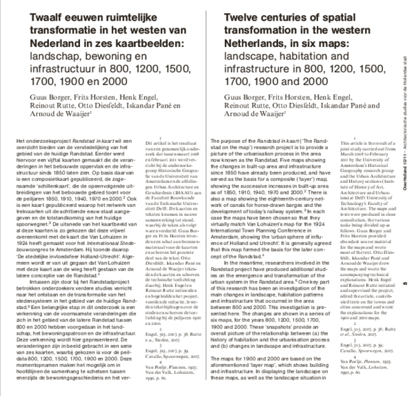(PDF) Twelve centuries of spatial transformation in the western ...