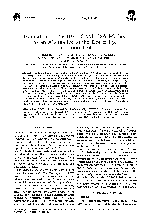 (PDF) Evaluation of the HET-CAM-TSA method as an alternative to the ...