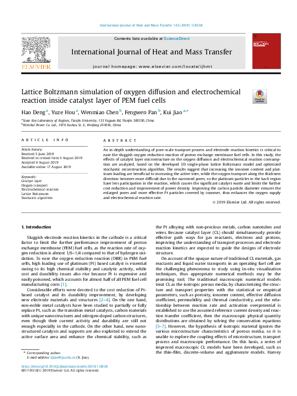 (PDF) Lattice Boltzmann simulation of oxygen diffusion and electrochemical reaction inside ...
