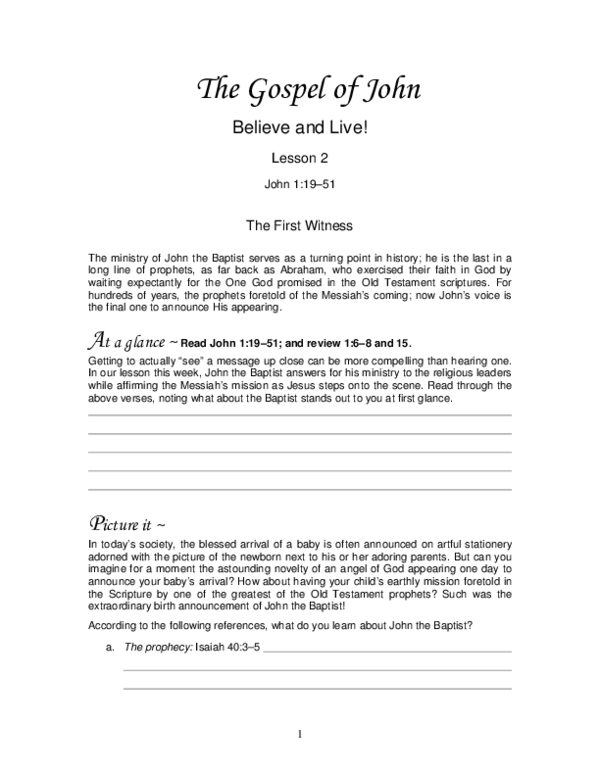 (PDF) The Gospel of John