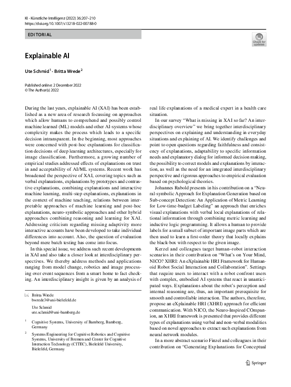 (PDF) Explainable AI