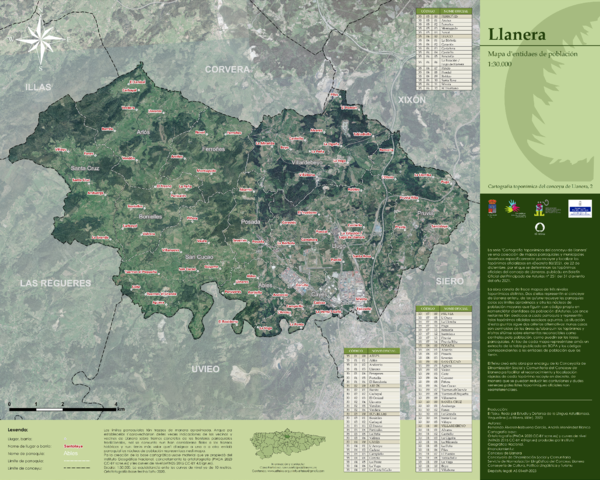 (PDF) Cartografía toponímica del conceyu de Llanera. #2 Llanera. Mapa d ...