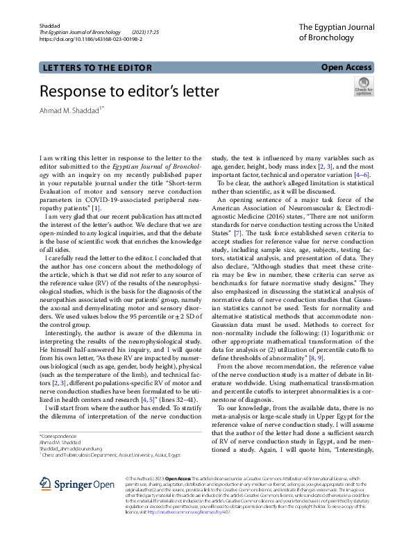 (PDF) Response to editor’s letter