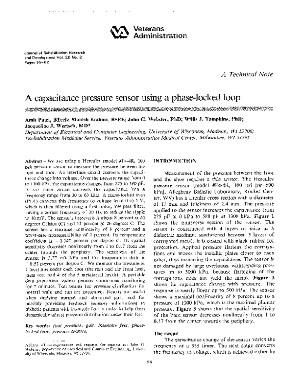 (PDF) A capacitance pressure sensor using a phase-locked loop