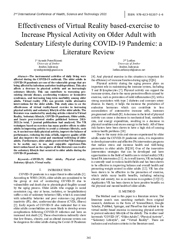 (PDF) Effectiveness of Virtual Reality based-exercise to Increase Physical Activity on Older ...