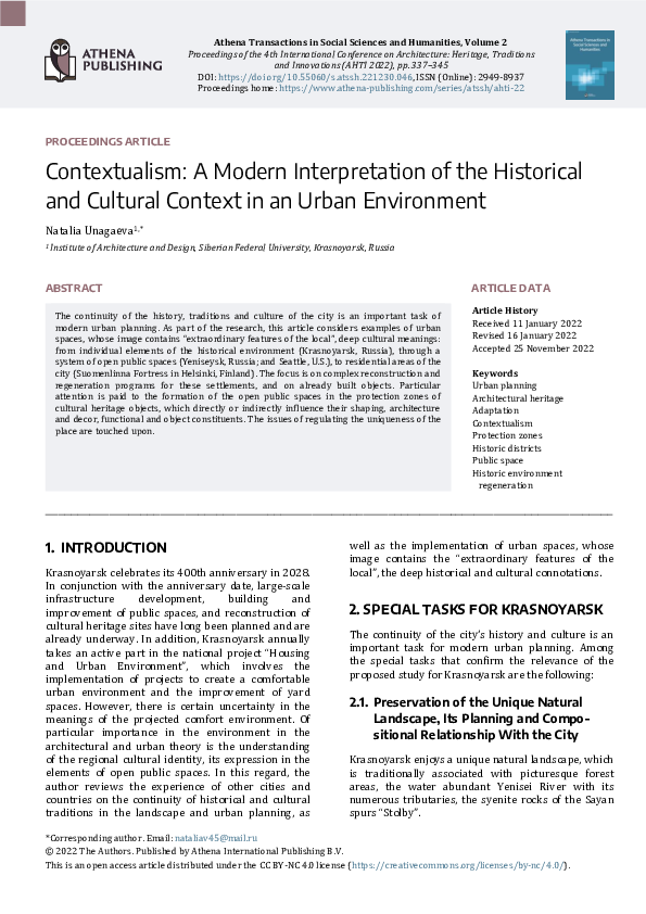(PDF) Contextualism: A Modern Interpretation of the Historical and ...